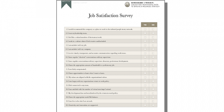 Employee Job Satisfaction Survey