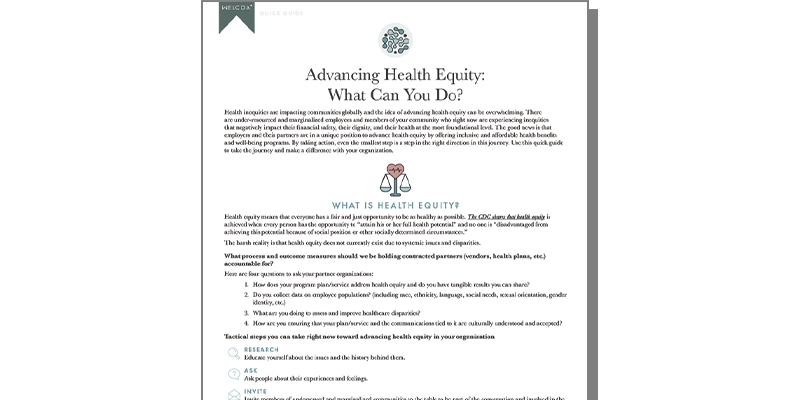 Advancing Health Equity: What Can You Do? - Wellness Alliance