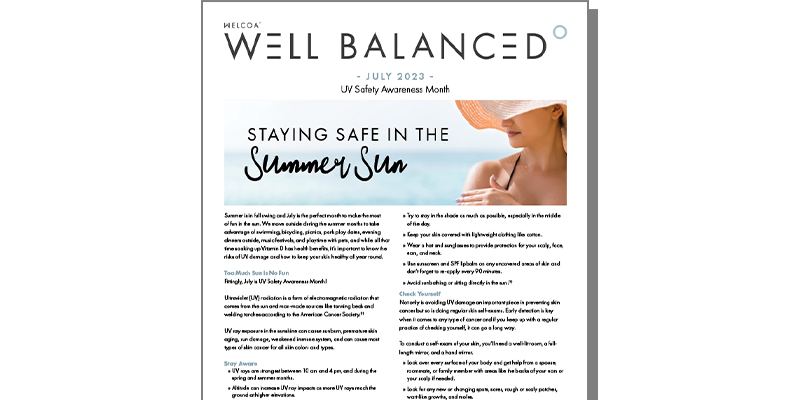 Well Balanced - July 2023 - Wellness Alliance