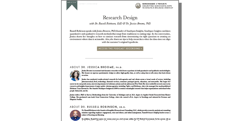Research Design with Dr. Russell Robinson and Dr. Jessica Broome ...