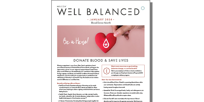 Well Balanced - January 2024 - Wellness Alliance